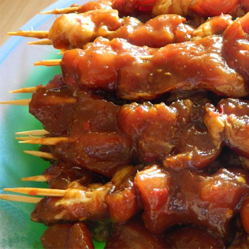 Pork sate marinated 12 porc x 3 sticks – EURODROP